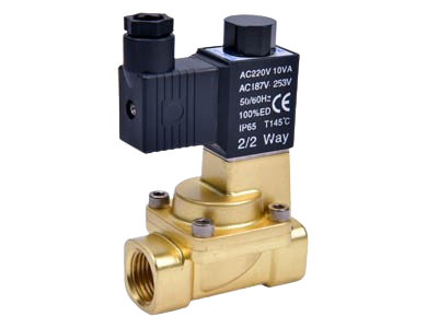 2KWA Series Normally Open Solenoid Valve – Internally Piloted Brass ...